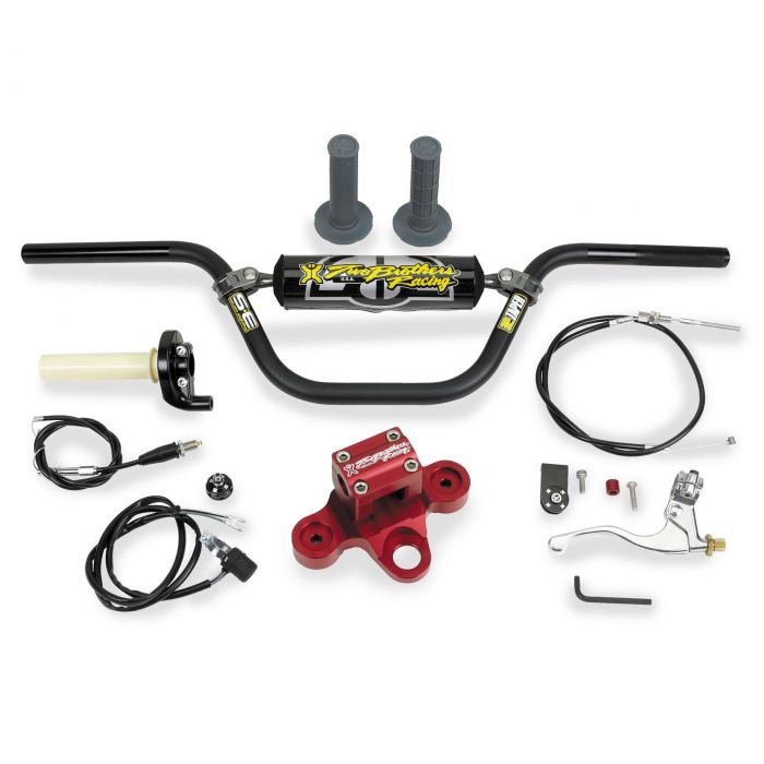 Two Brothers Pro Bar and Triple Clamp Kit Red - 010-6-01PR | FortNine ...