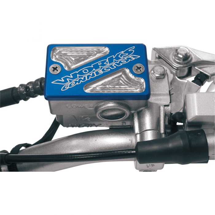 Works Connection Front Master Cylinder Cover Blue - Front - 21-030 ...