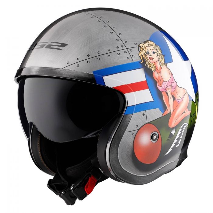 LS2 OF599 Spitfire Bomb Rider Helmet | FortNine Canada