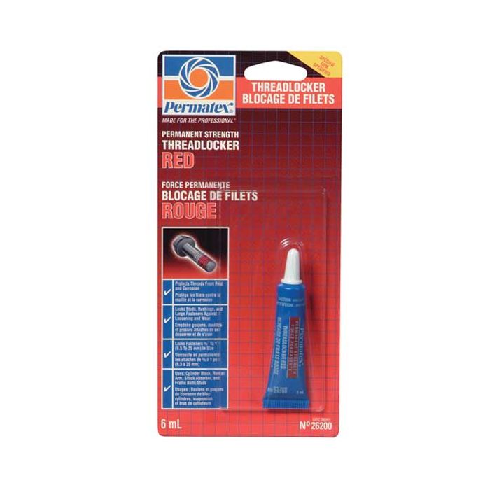 Permatex Red Permanent Strength Threadlocker | FortNine Canada