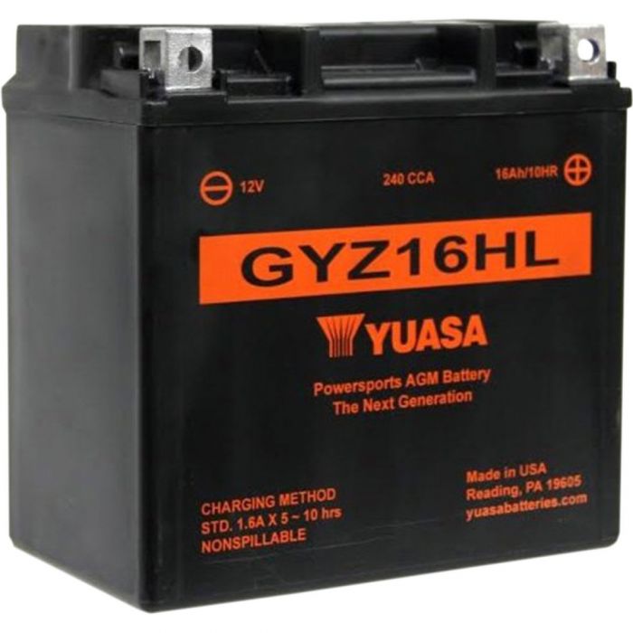 Yuasa GYZ High Performance Factory Activated AGM Battery GYZ16HL ...