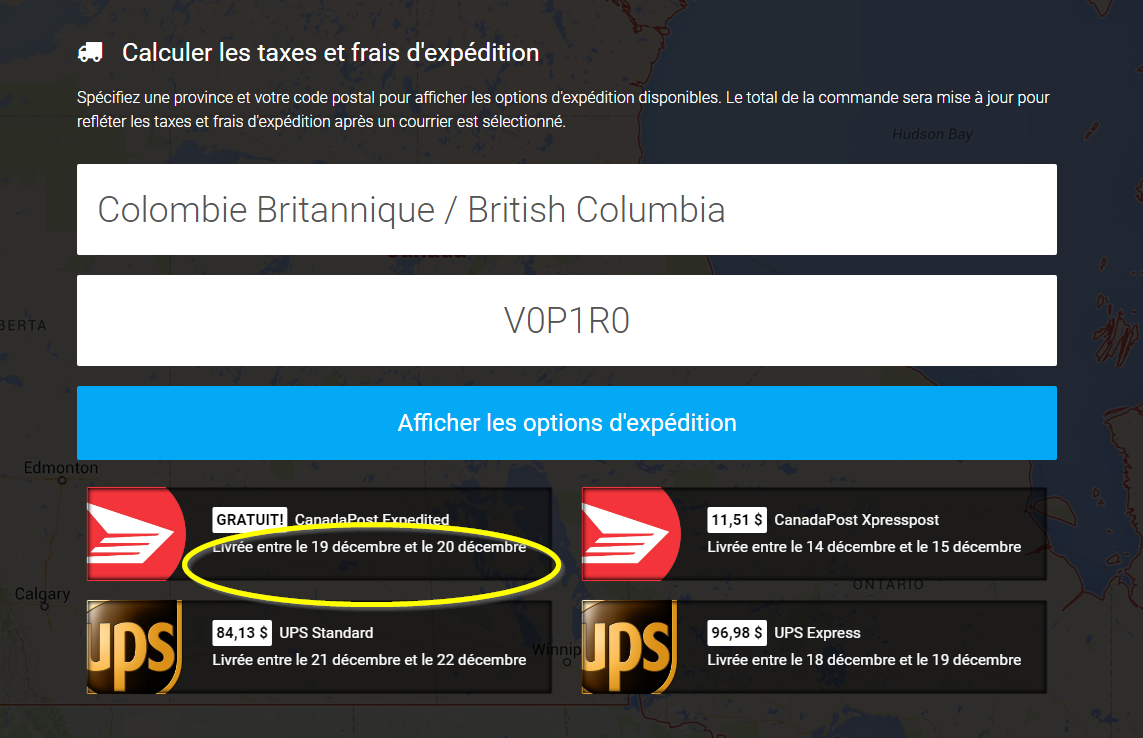 Calendrier de Livraison | FortNine Canada